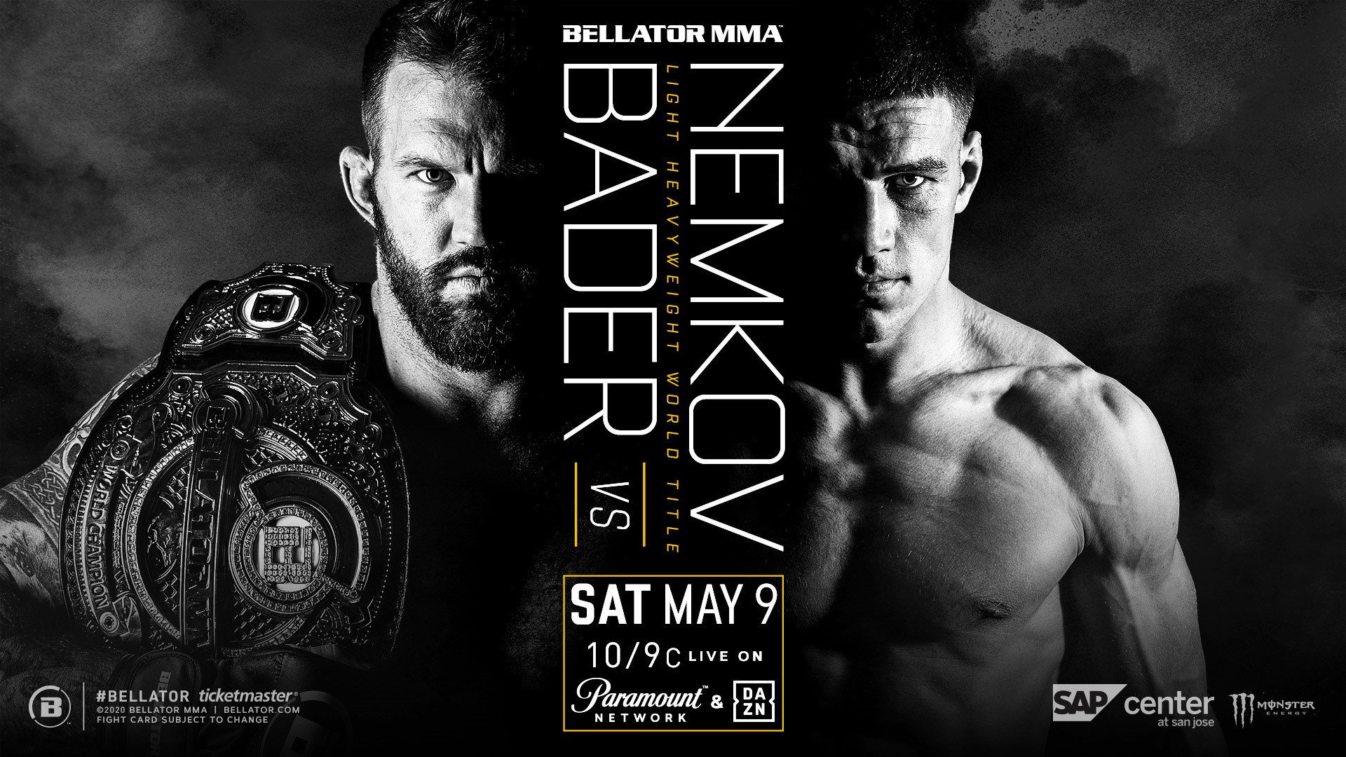 Ryan Bader verdedigt Bellator Light-Heavyweight titel tegen Vadim ...